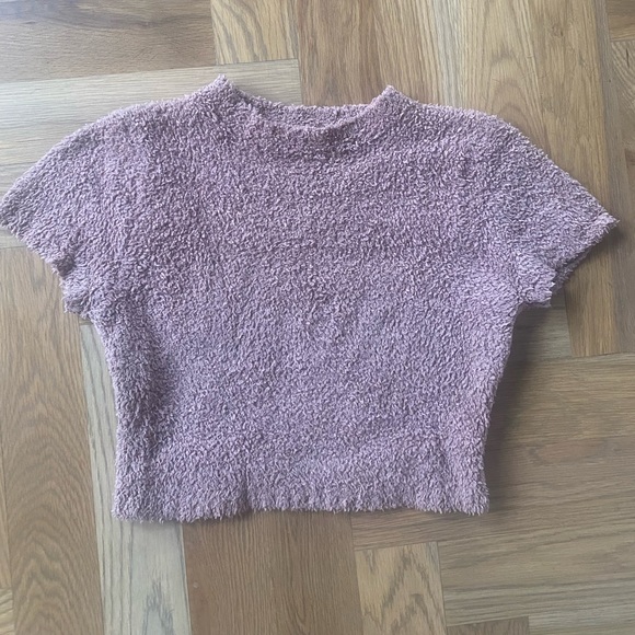 SKIMS | Tops | Skims Cozy Knit Crop Top | Poshmark